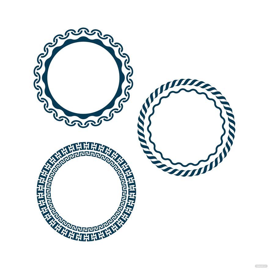 Free Floral Circle Border Vector - Download in Illustrator, EPS, SVG ...