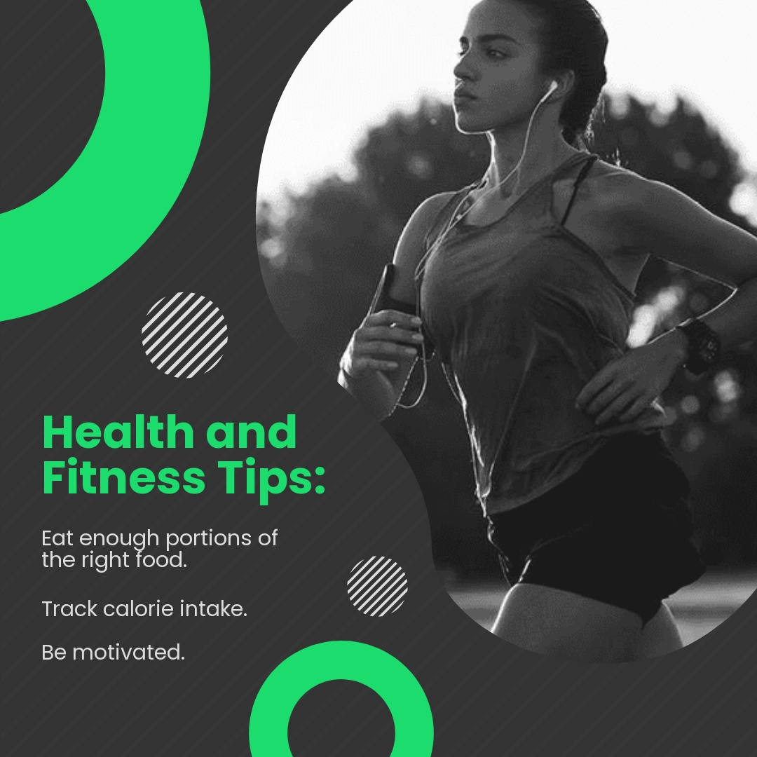 Free Health And Fitness Tips Post Instagram Facebook Template free-health-and-fitness-tips-post-instagram-facebook-template