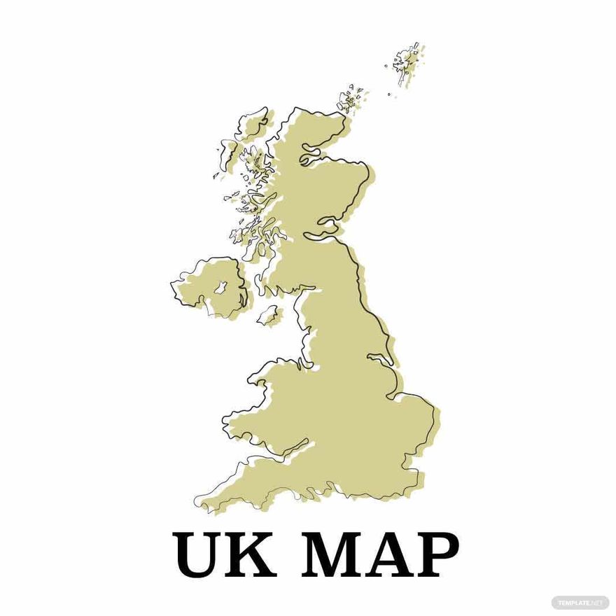 Simple Map Of England Outline