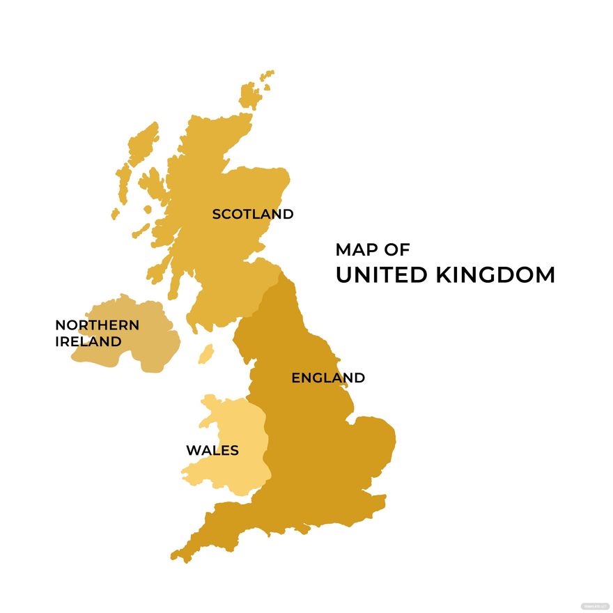 Free Basic UK Map Vector - EPS, Illustrator, JPG, PNG, SVG | Template.net