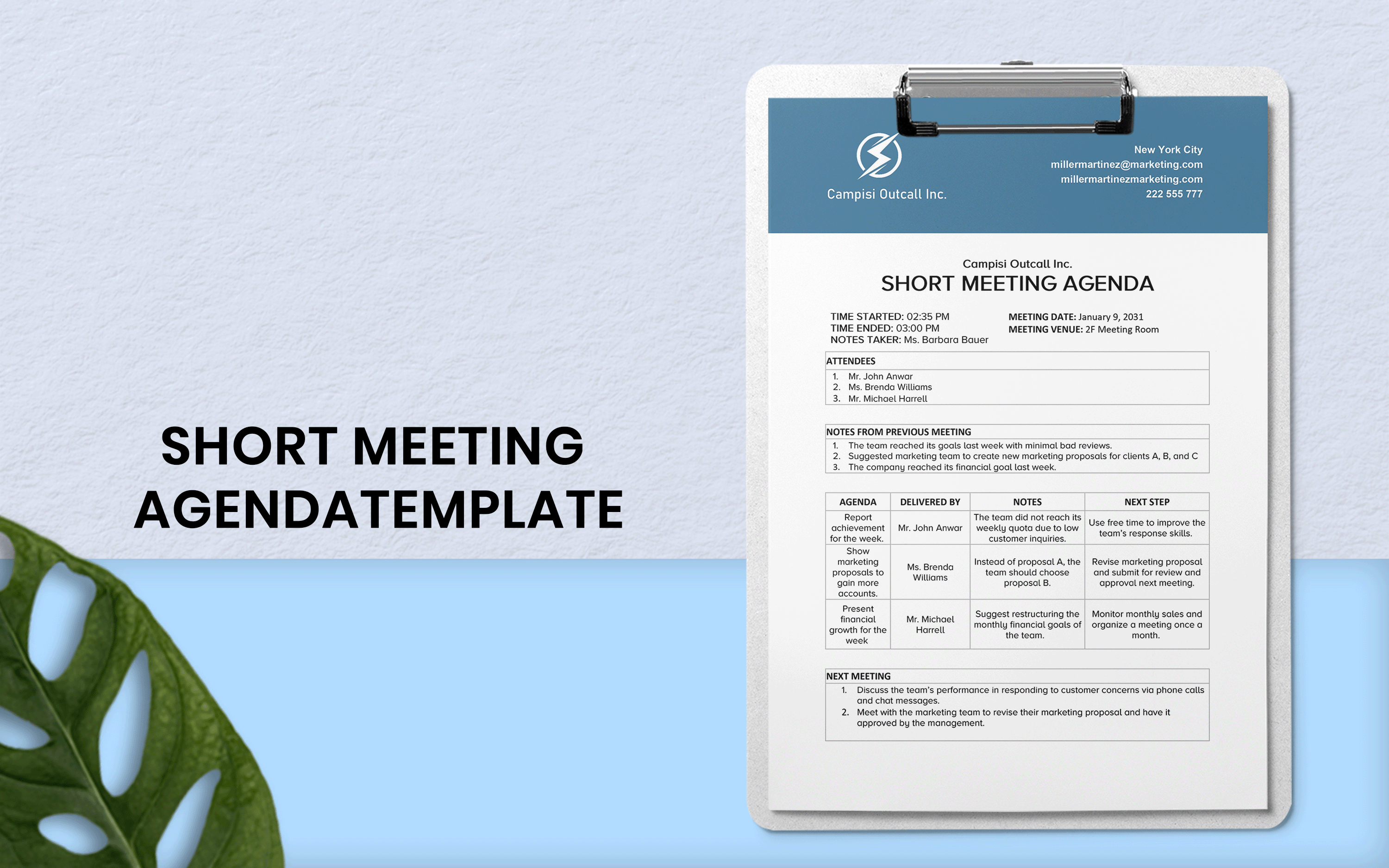 Committee Meeting Agenda Template - Google Docs, Word, Apple Pages ...