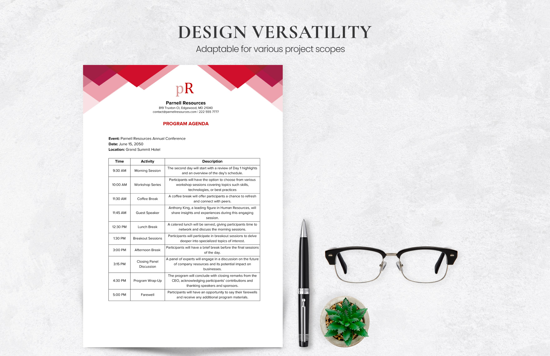 Program Agenda Template - Download in Word, Google Docs, PDF | Template.net