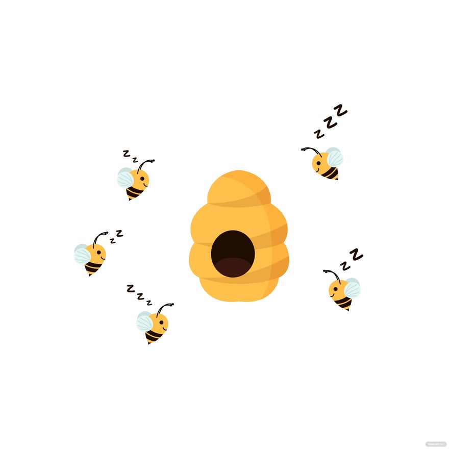 Free Cute Bee Vector - Download in Illustrator, EPS, SVG, JPG, PNG ...
