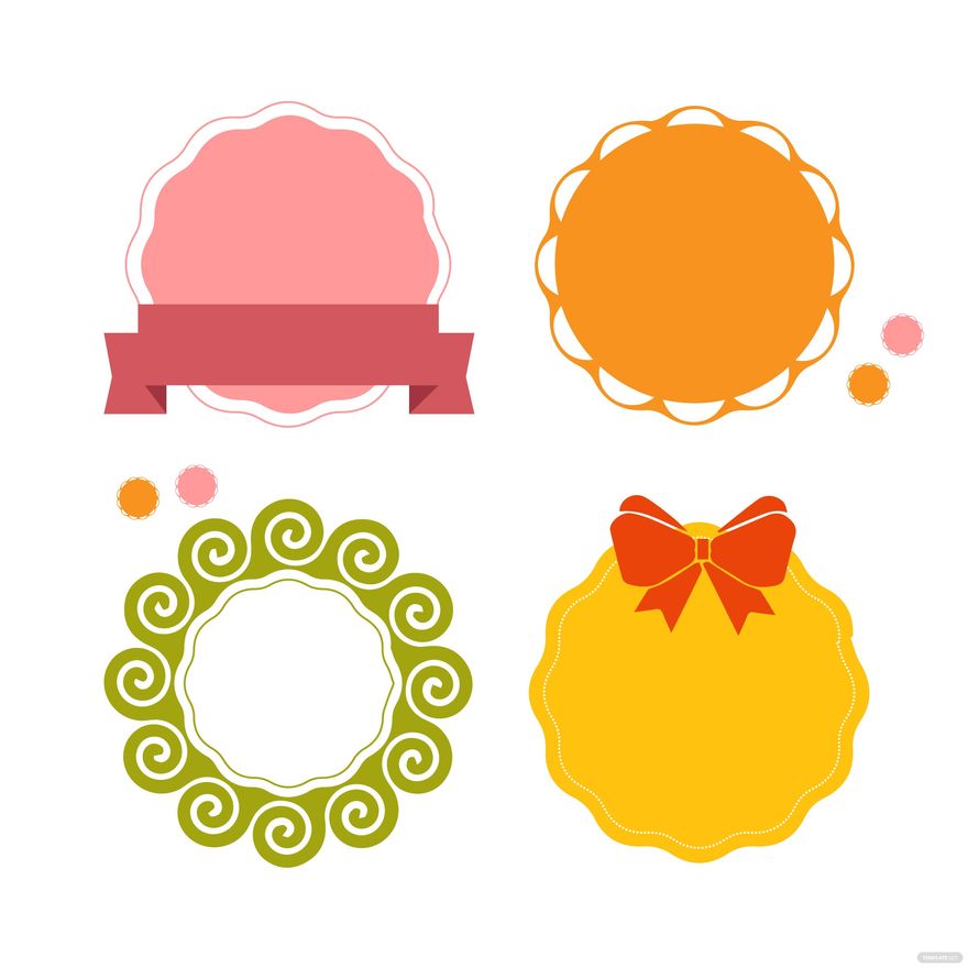 Free Cute Label Vector Download In Illustrator EPS SVG JPG PNG 