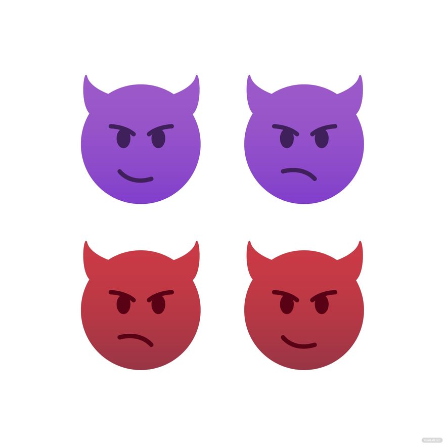 Free Devil Emoji Vector - EPS, Illustrator, JPG, PNG, SVG | Template.net