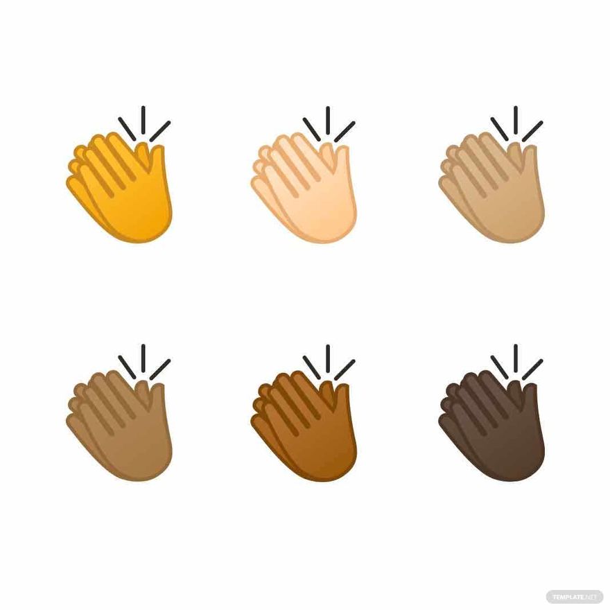 Free Applause Emoji Vector - EPS, Illustrator, JPG, PNG, SVG | Template.net