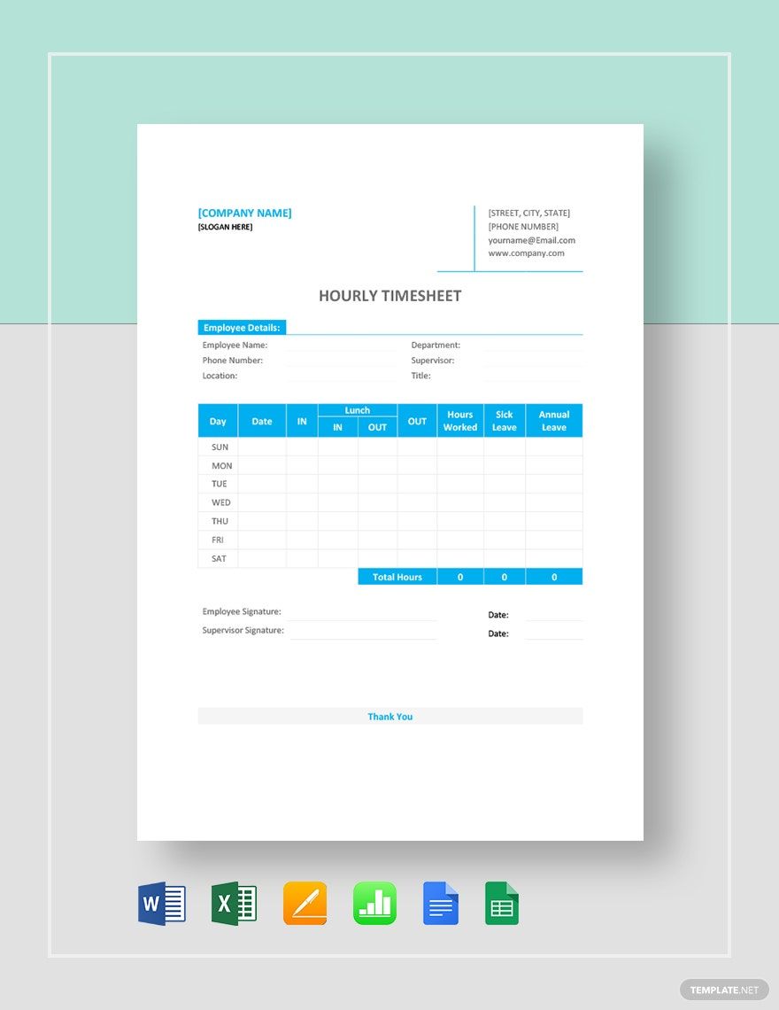 Free Sample Work From Home Timesheet Template - Google Sheets, Excel ...