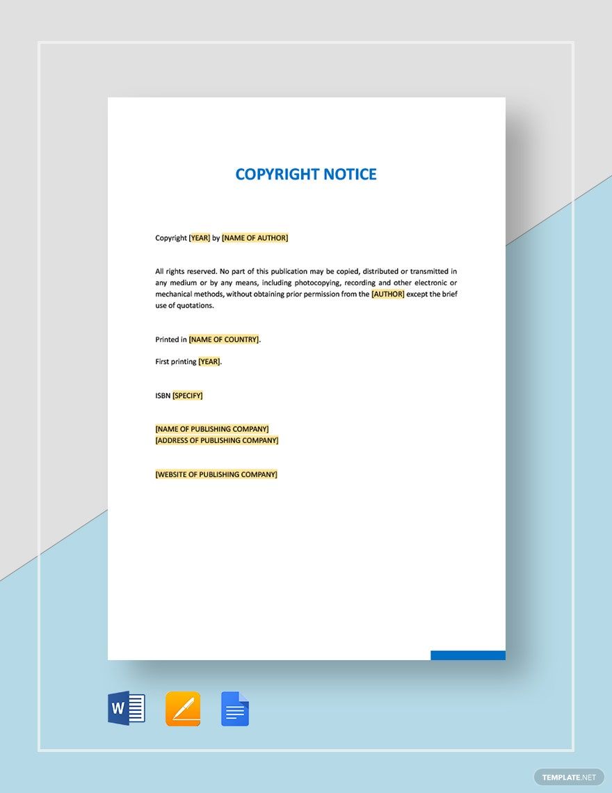 Simple Eviction Notice Template - Google Docs, Word, Apple Pages, PDF ...