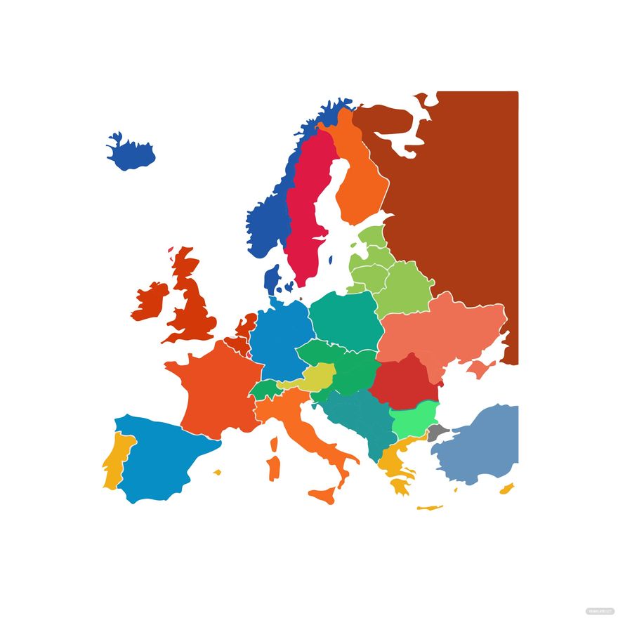 Free Europe Map Vector Design - EPS, Illustrator, JPG, PNG, SVG ...