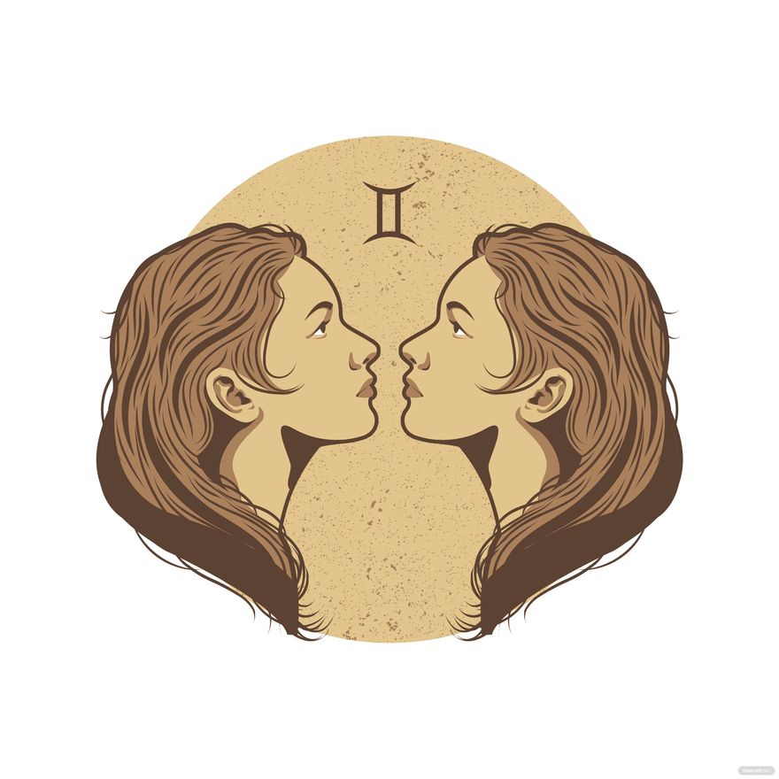 Free Vintage Gemini Vector - EPS, Illustrator, JPG, PNG, SVG | Template.net