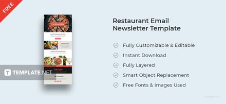 Free Restaurant Email Newsletter Template | Free Templates