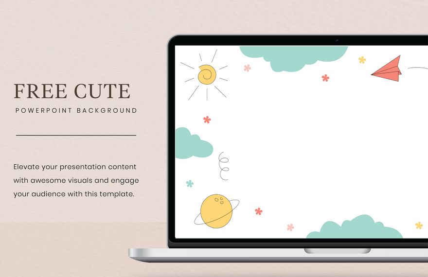 Free Cute Powerpoint Background Download In Illustrator EPS SVG JPG Template