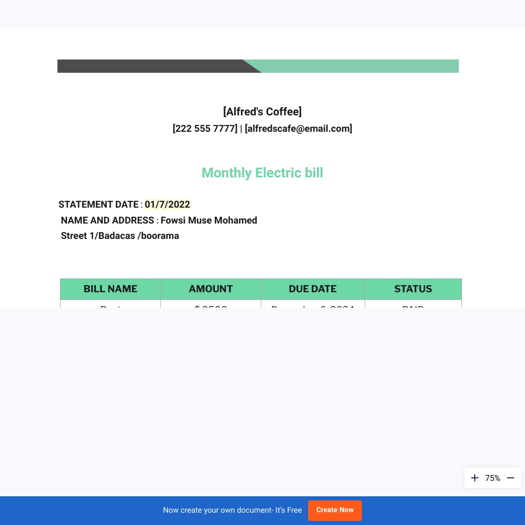 FREE Monthly Pages Template Download Template