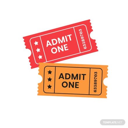 Free Cartoon Movie Ticket Vector - Download in Illustrator | Template.net