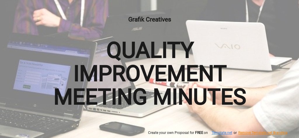 Quality Improvement Meeting Minutes Template | Template.net