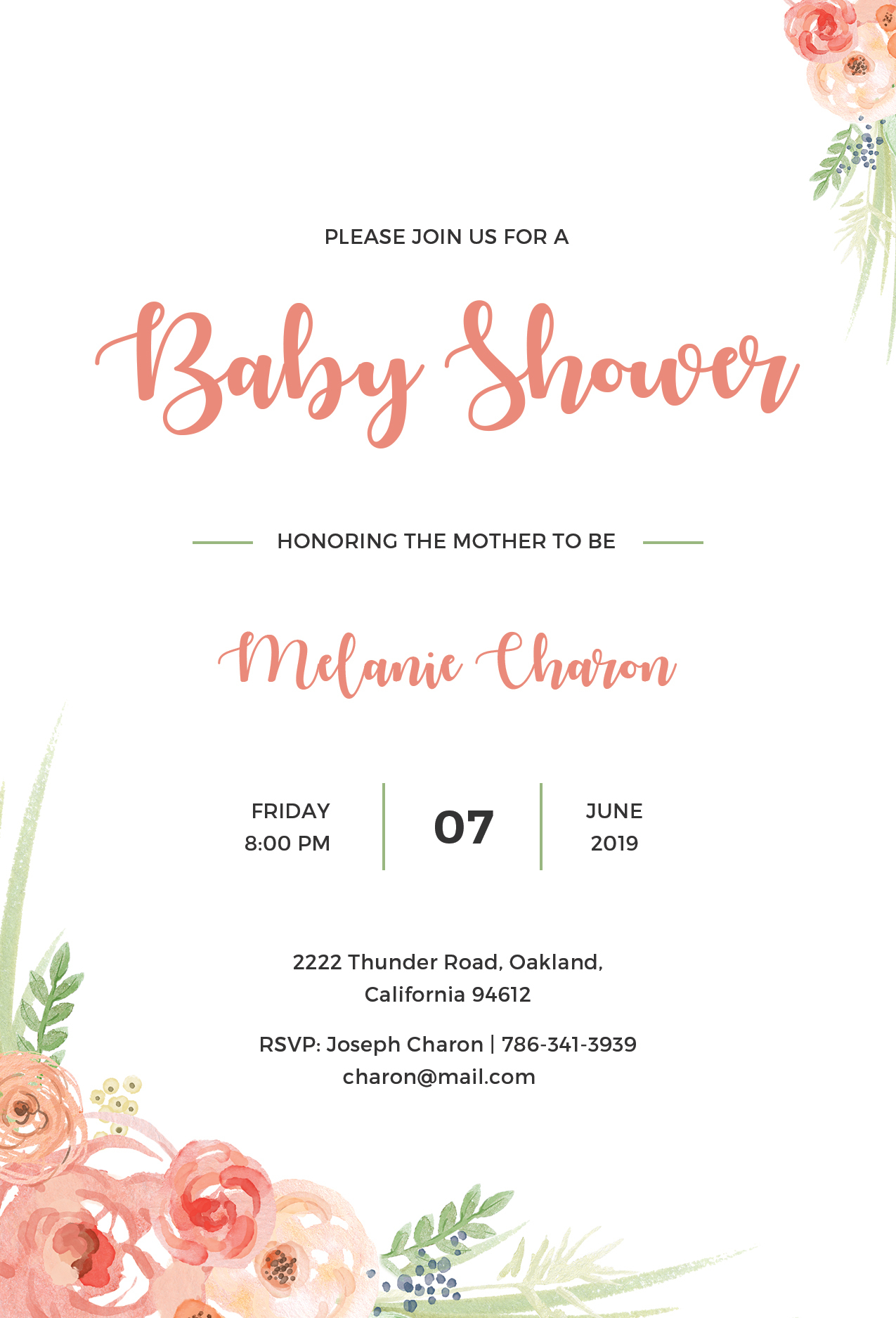 Baby Shower Invitation Templates For Microsoft Word Minisilope
