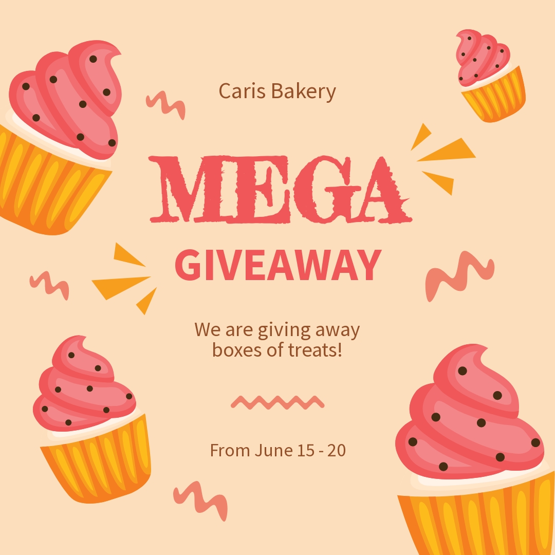 Giveaway Post Templates Design Free Download Template