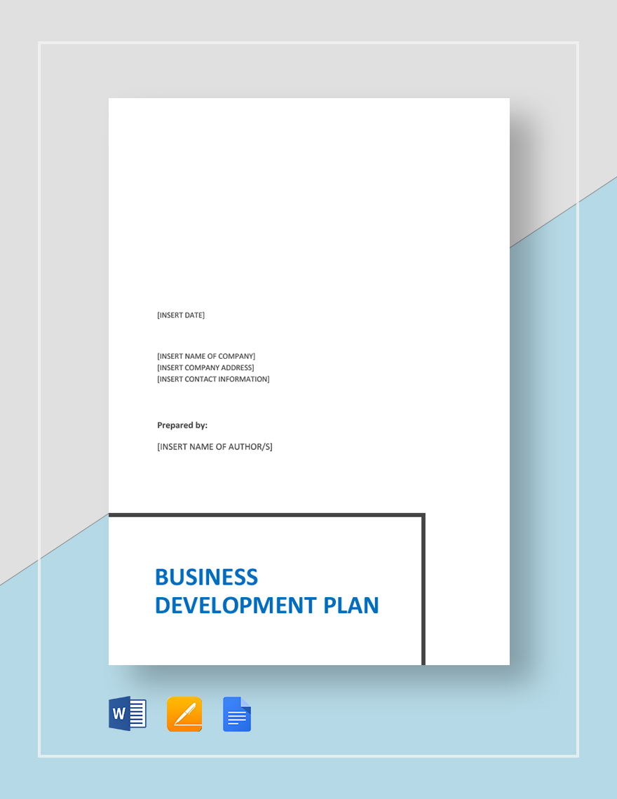School Professional Development Plan Template - Google Docs, Word ...