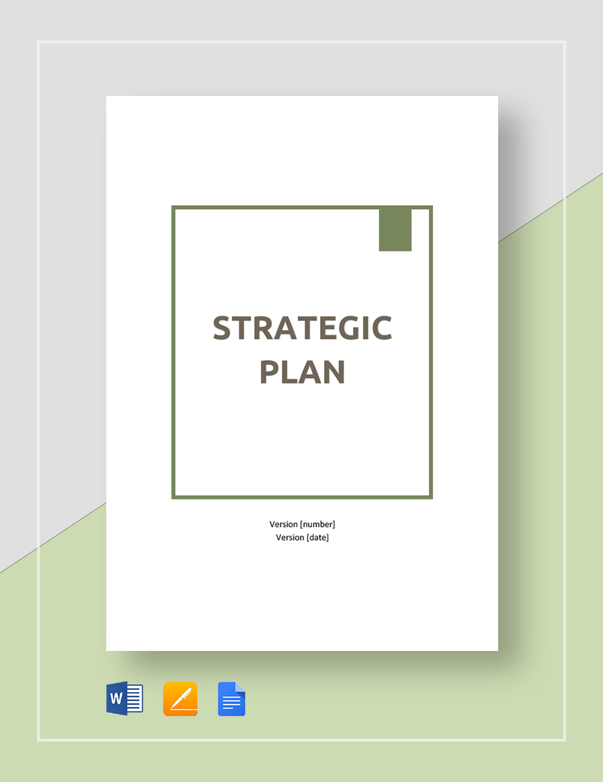 Strategic Plan Template Google Docs Word Apple Pages Template