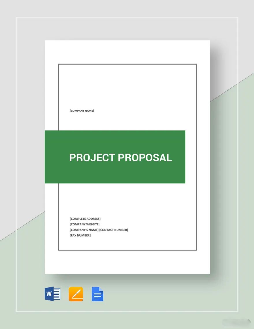 Simple Project Proposal Template Download In Word Google Docs Apple Pages Template
