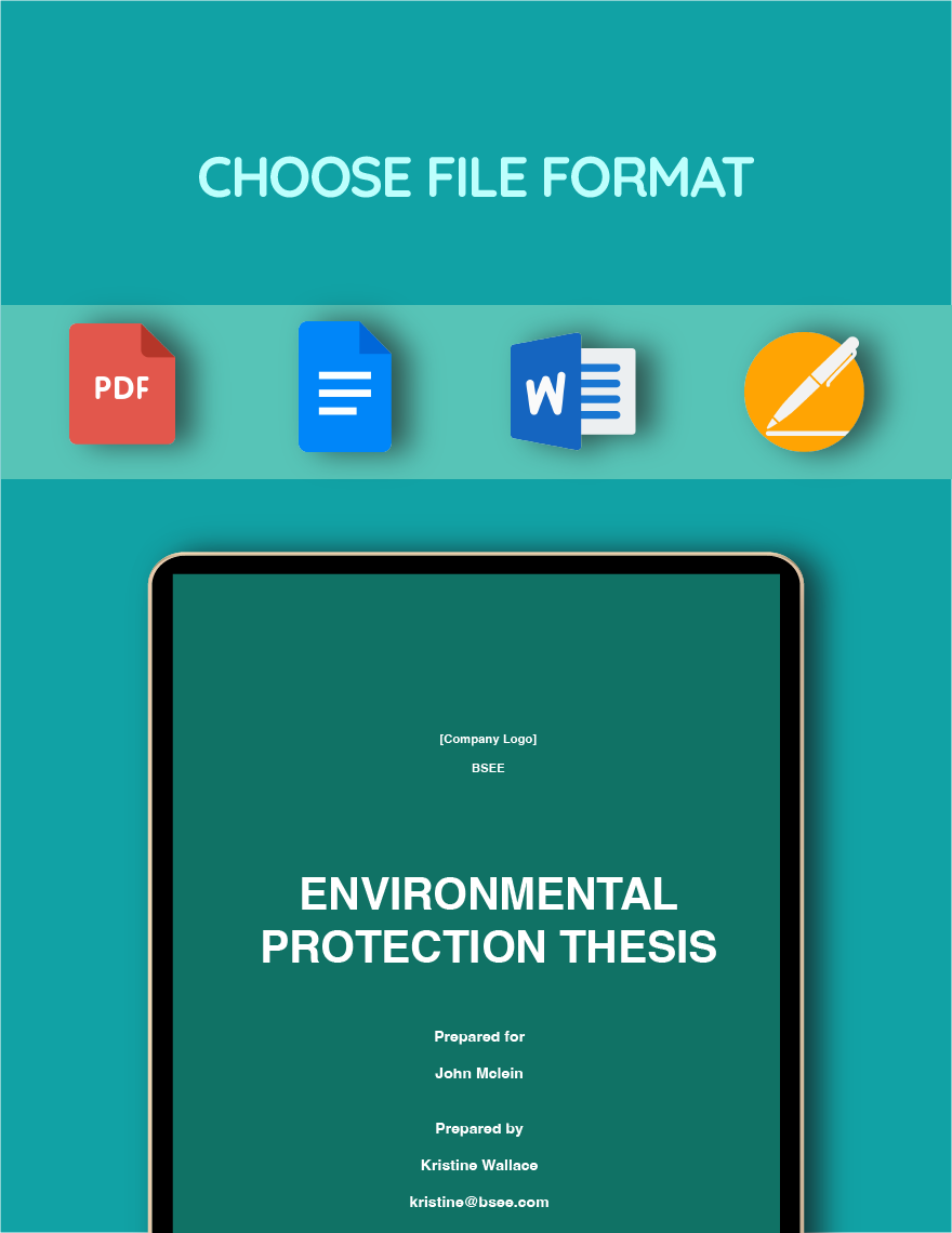 Thesis Proposal Template - Download in Word, Google Docs, PDF, Apple ...