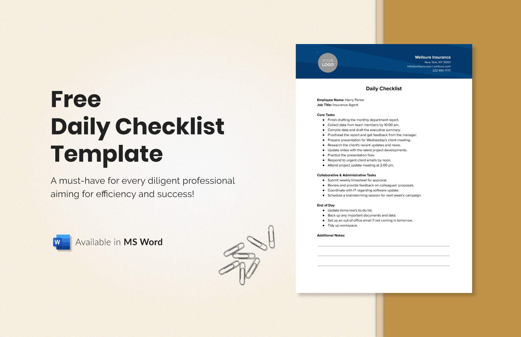 FREE Checklist Excel Template Download Template FREE Checklist Excel Template Download Template