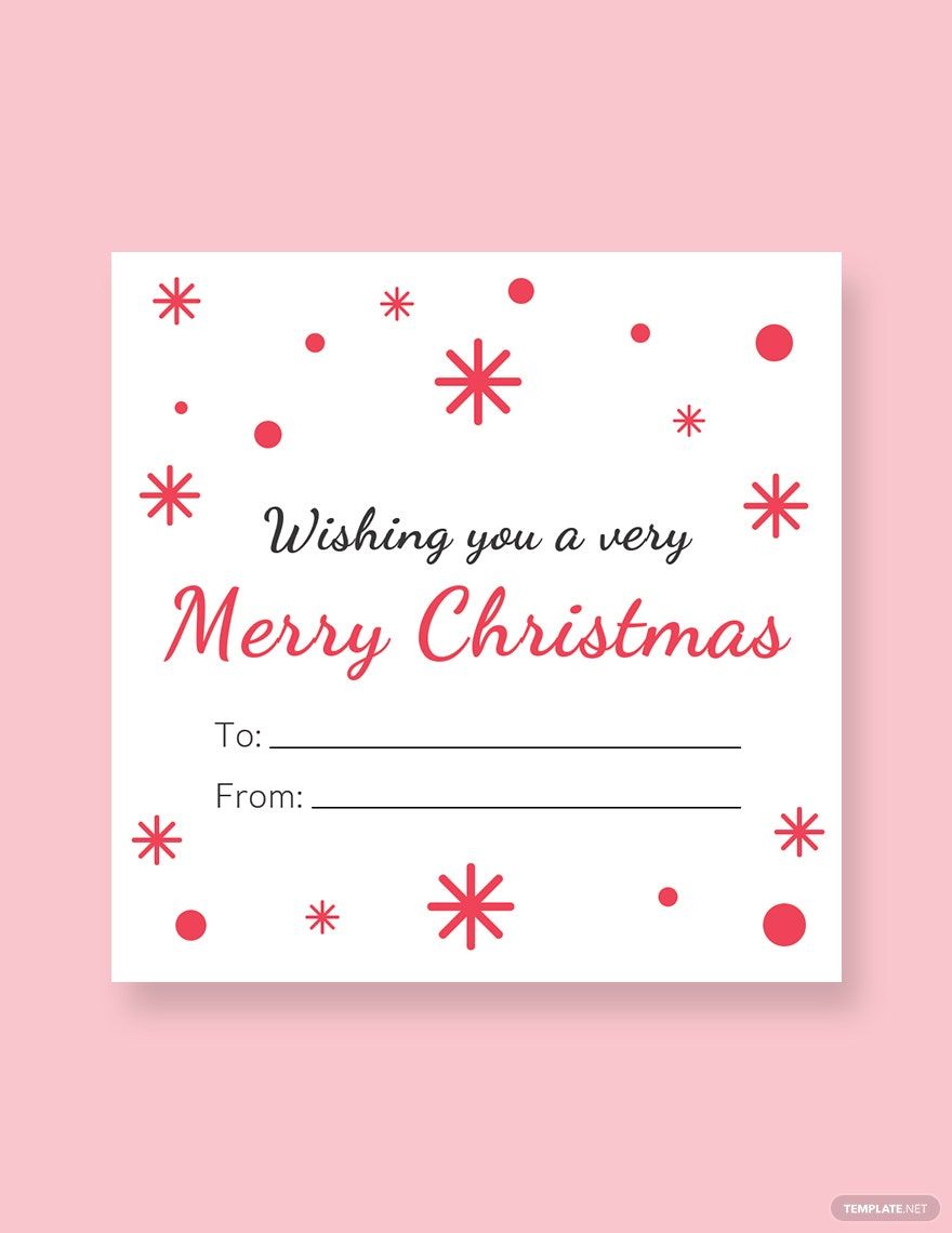 Christmas Gift Tag Templates For Word