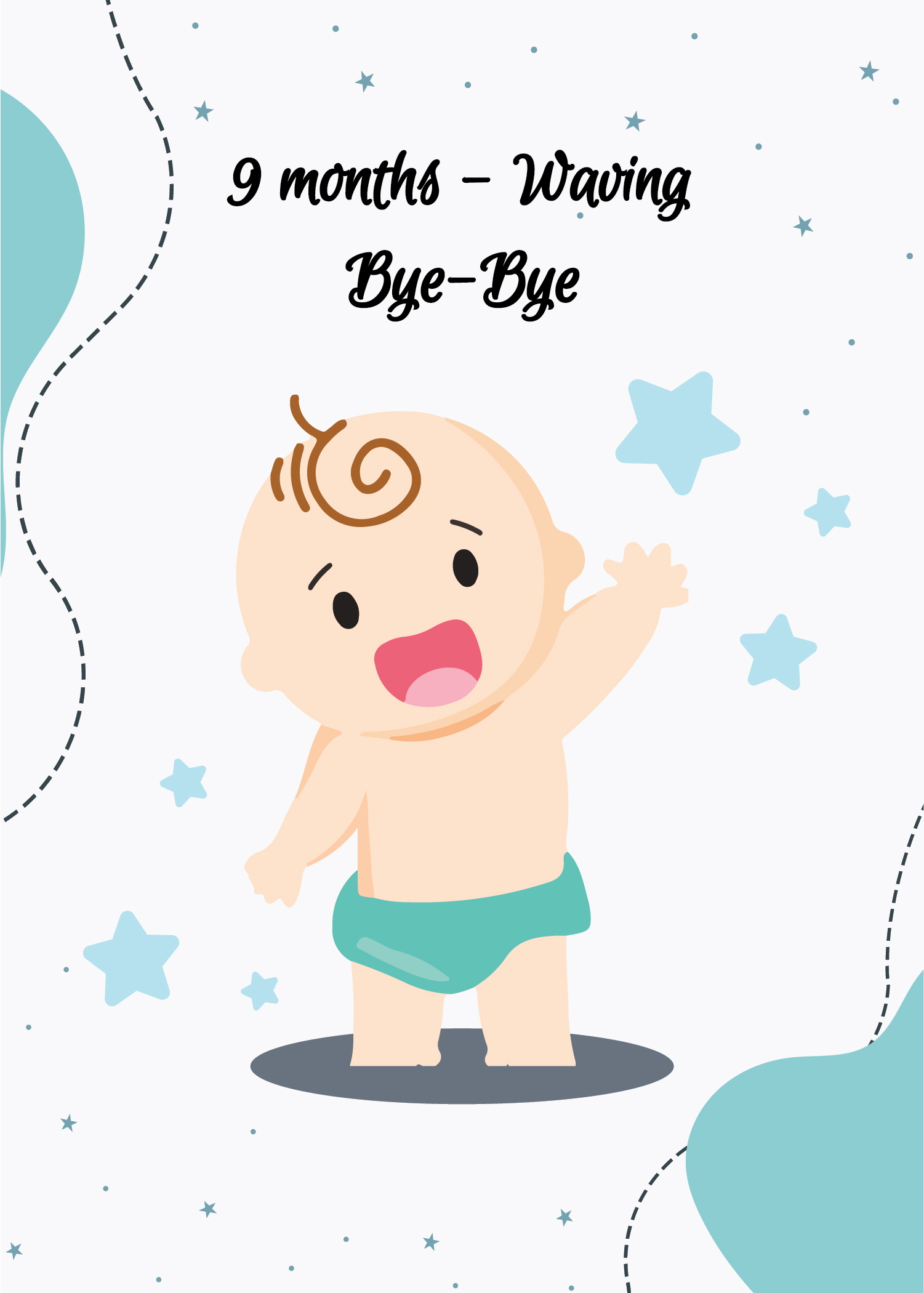 Baby Milestones Flashcard Template Google Docs Google Slides 