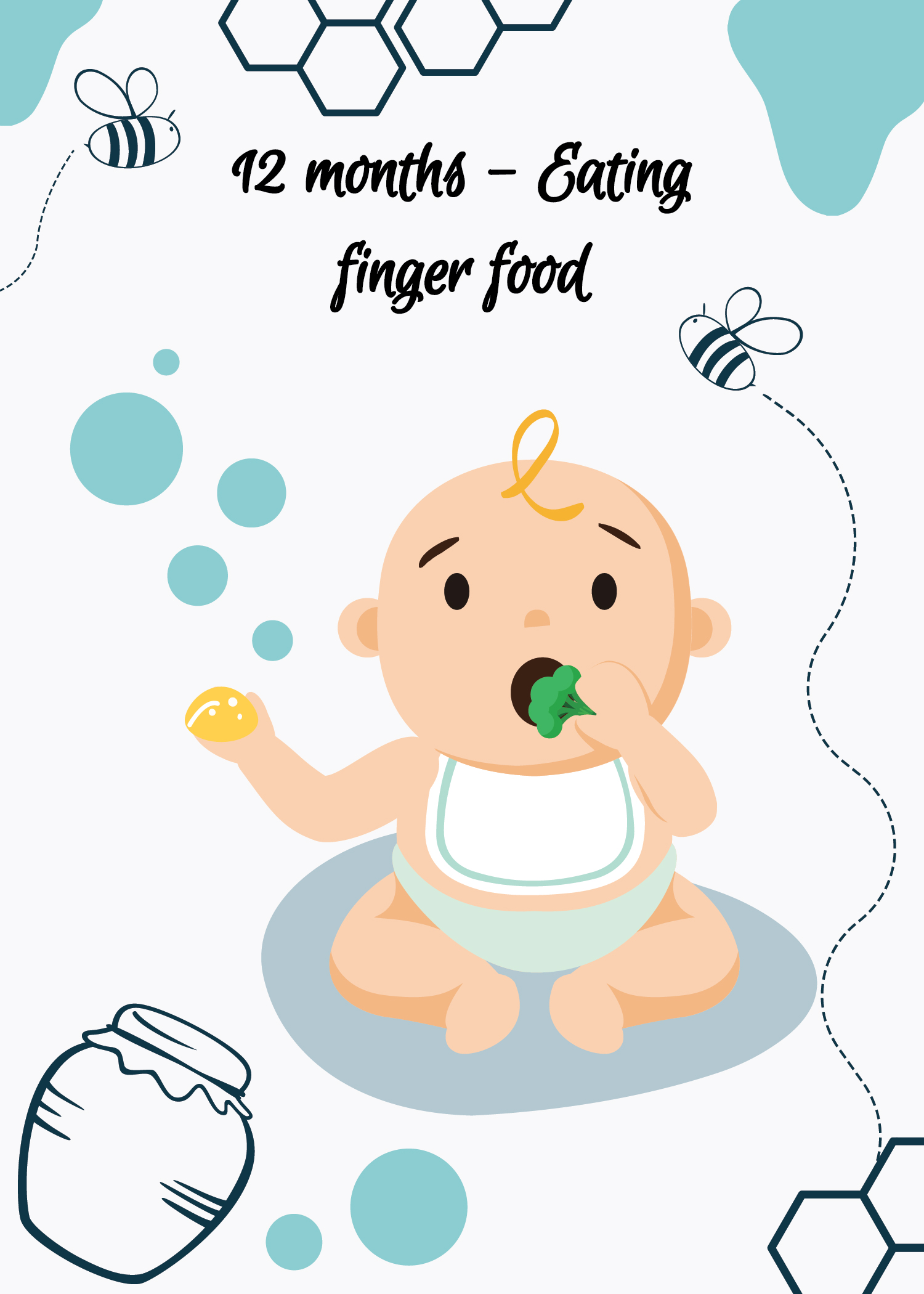 Baby Milestones Flashcard Template Google Docs Google Slides 