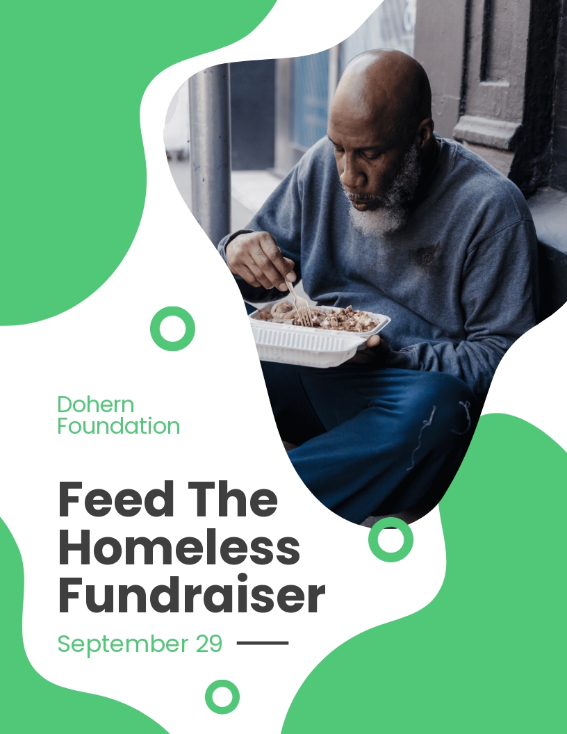 Free Feed The Homeless Fundraiser Flyer Template Download In Word 