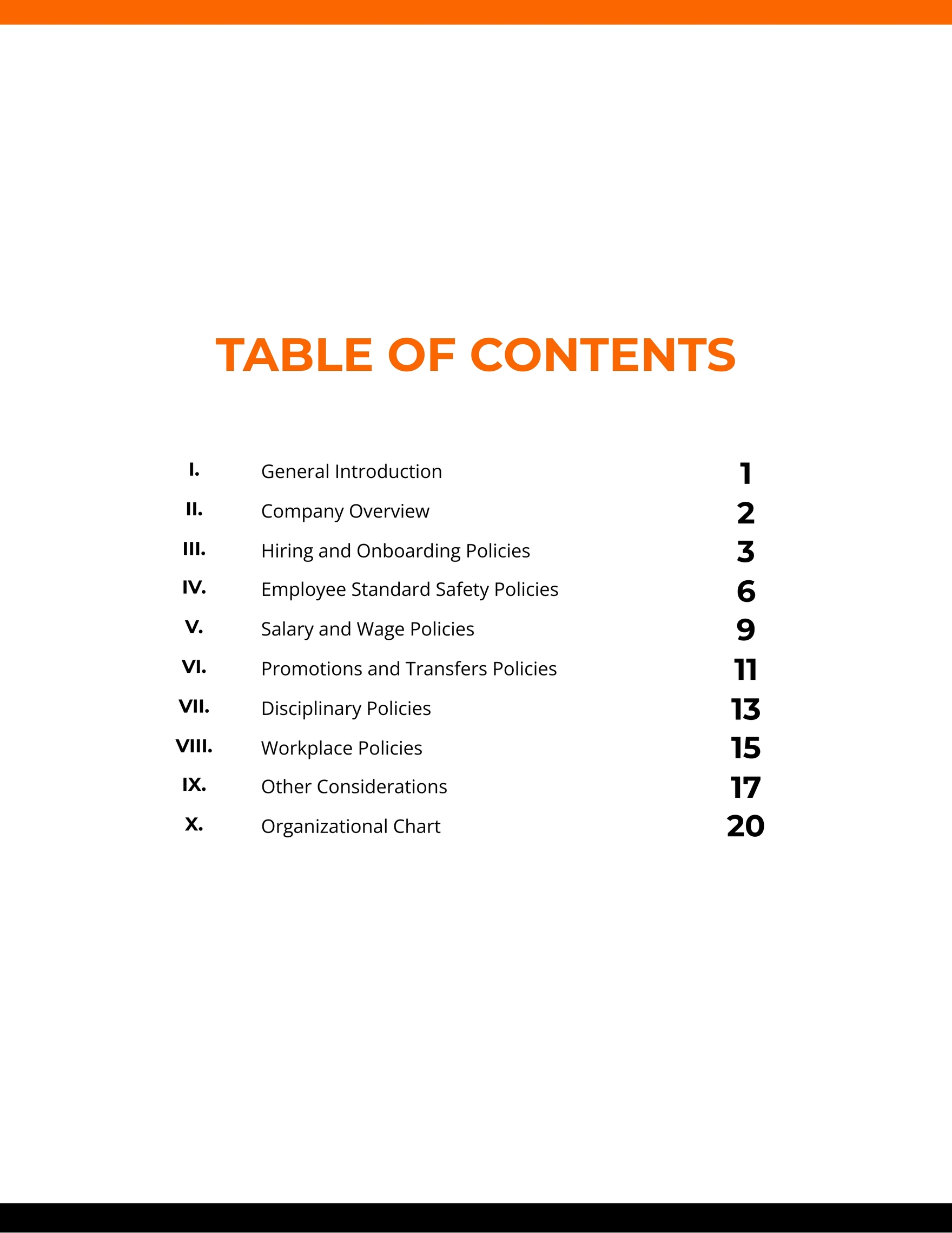 Portfolio Table Of Contents Template In Google Docs Publisher Word Portfolio Table Of Contents Template In Google Docs Publisher Word