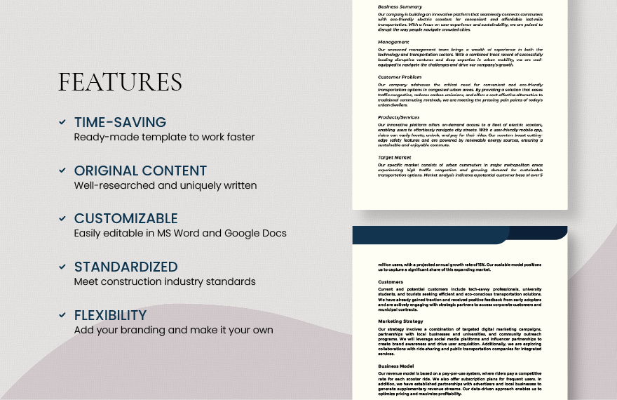 Free Business Plan Executive Summary Template - Download in Word ...