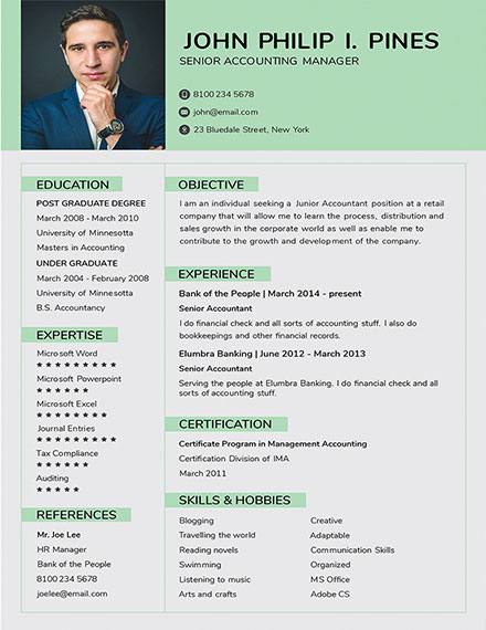 Free Banking Resume for Experienced Template