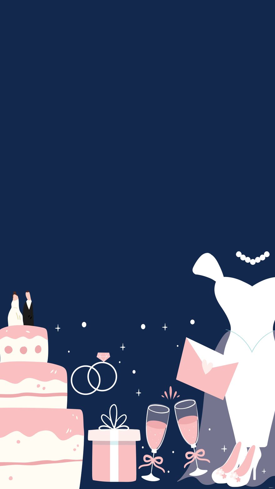 Free Wedding Elements Mobile Background - EPS, Illustrator, JPG, PNG ...