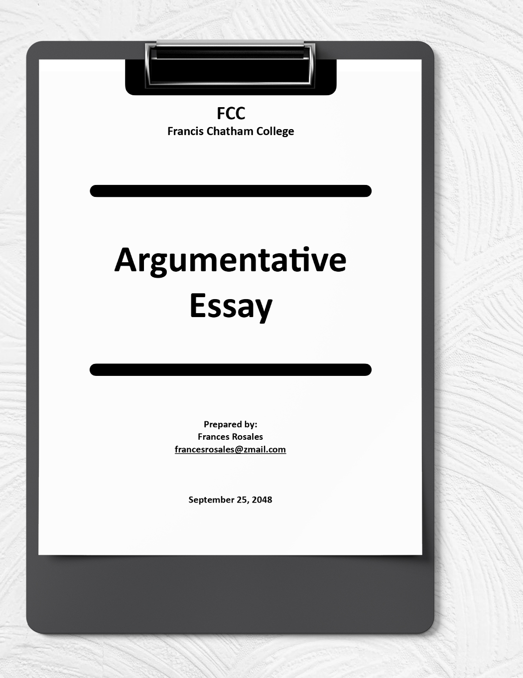 Argumentative Essay Format Template Download In Word Google Docs 