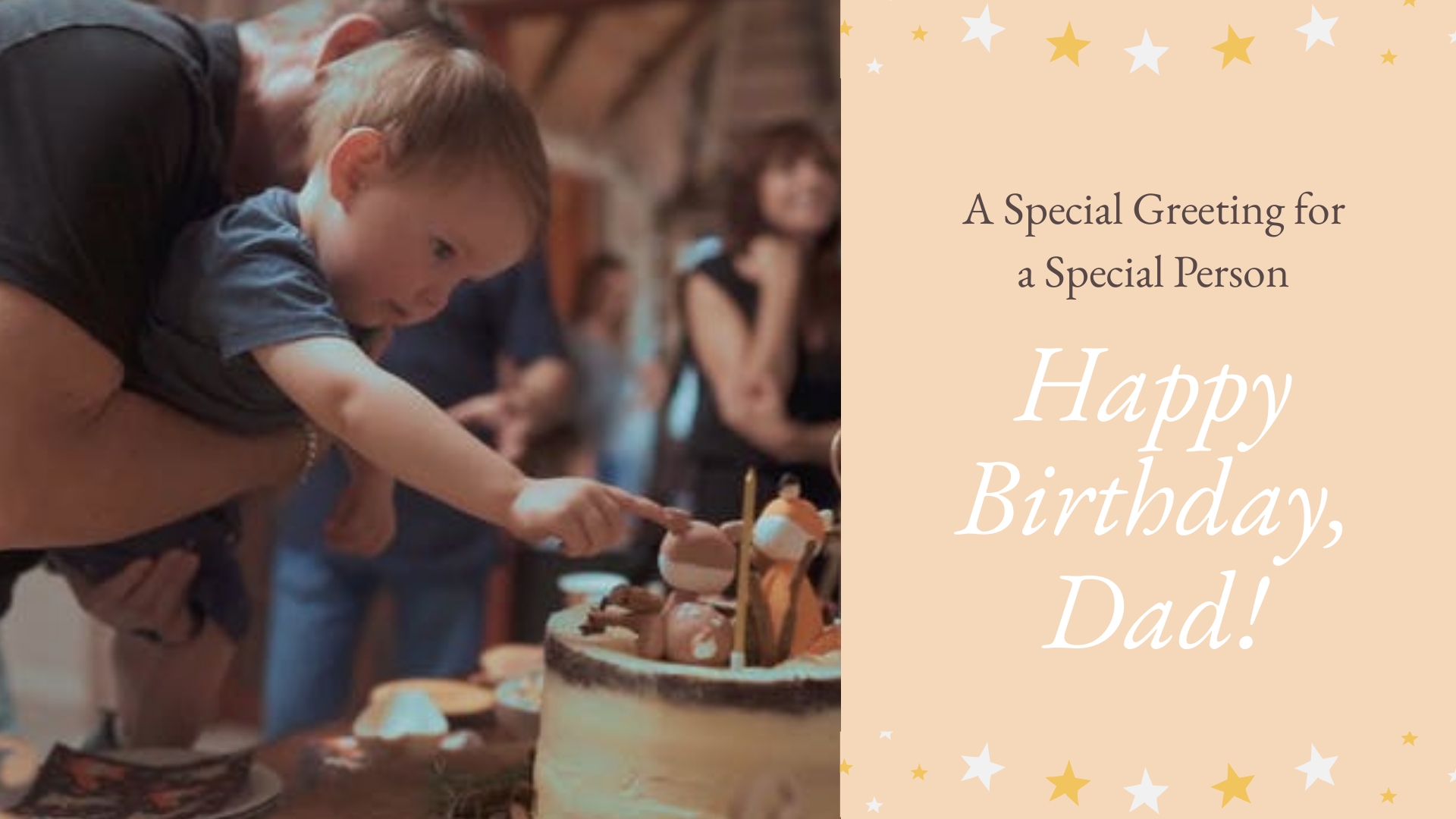 Free Dads Birthday Video Template Template