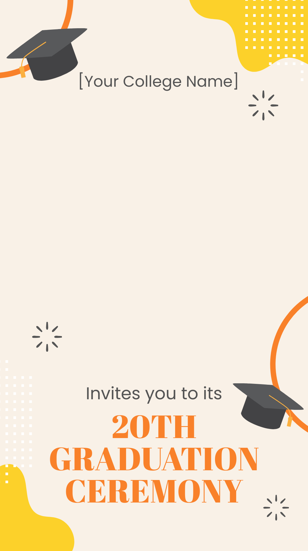 Graduation Invitation Snapchat Geofilter Templates - Edit Online ...
