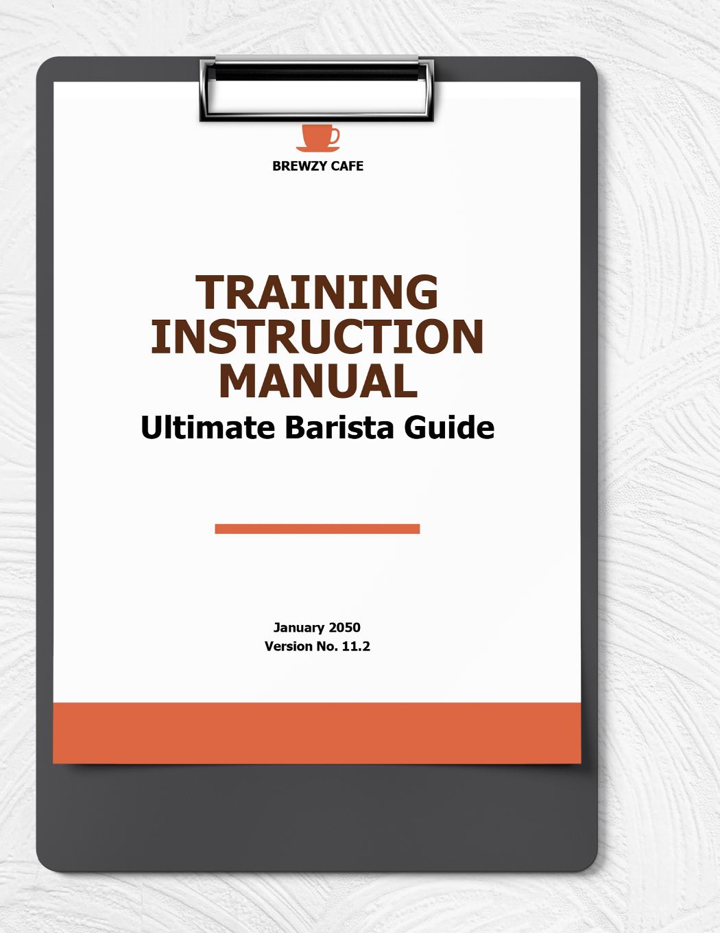Training Instruction Manual Template Google Docs Word Template