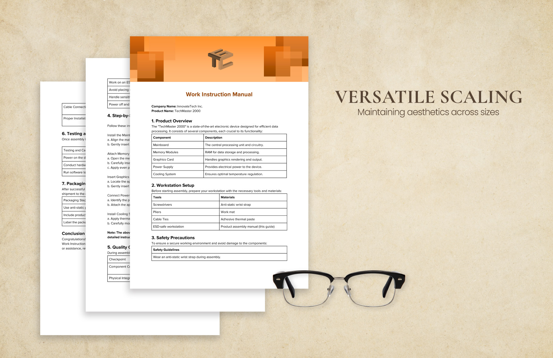 Work Instruction Manual Template - Download in Word, Google Docs, PDF ...