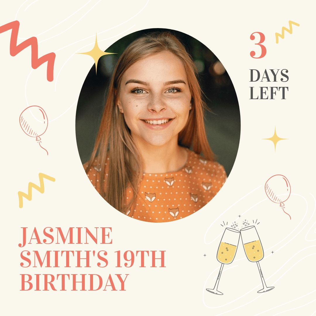 Birthday Instagram Templates Design Free Download Template