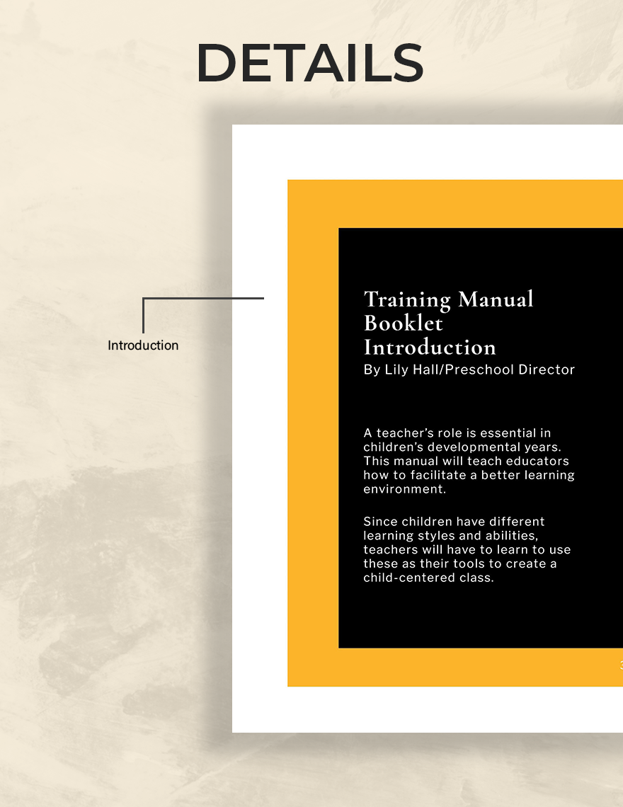 Training Manual Booklet Template - Google Docs, Illustrator, Word ...