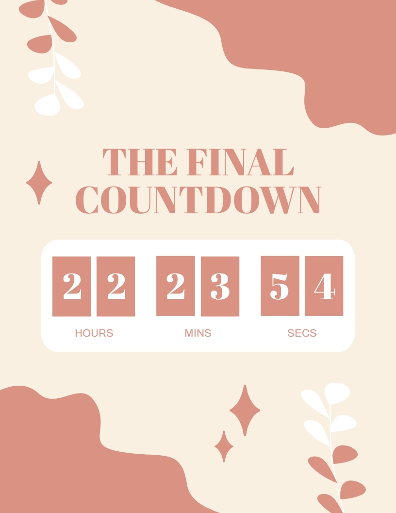 FREE Countdown Flyer Template Download In Word Google Docs PDF 