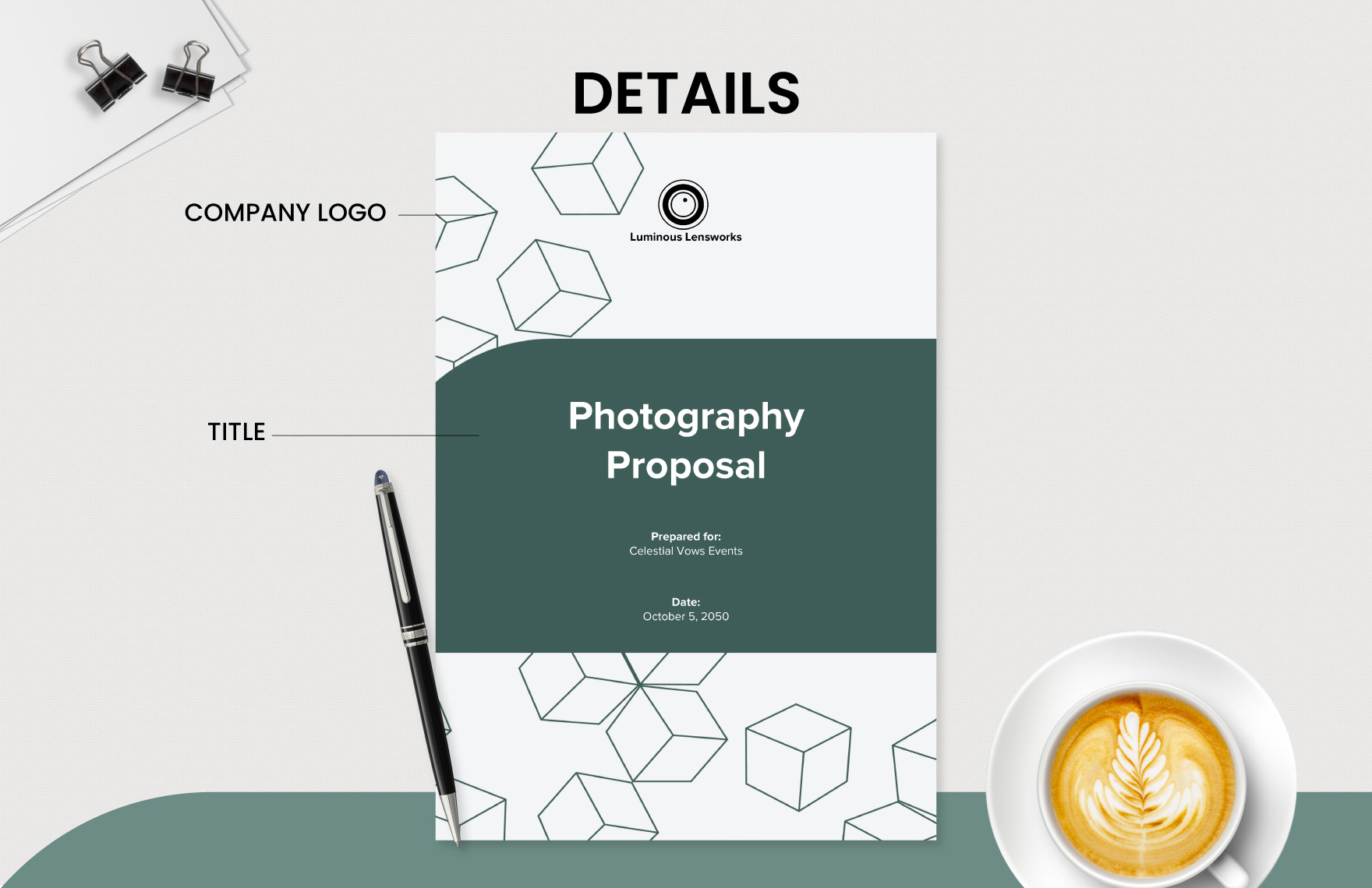 Photography Proposal Template in Pages, GDocsLink, MS Word, Portable ...