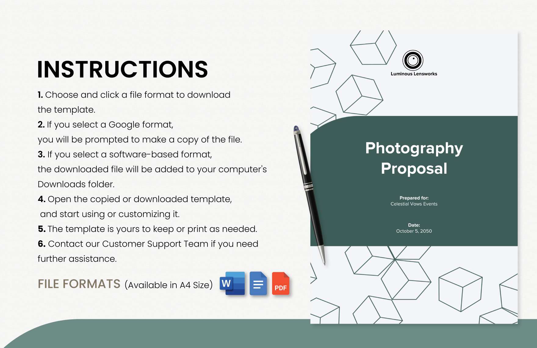 Photography Proposal Template - Download in Word, Google Docs, PDF ...
