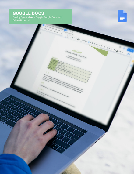 Legal Brief Template - Google Docs, Word | Template.net