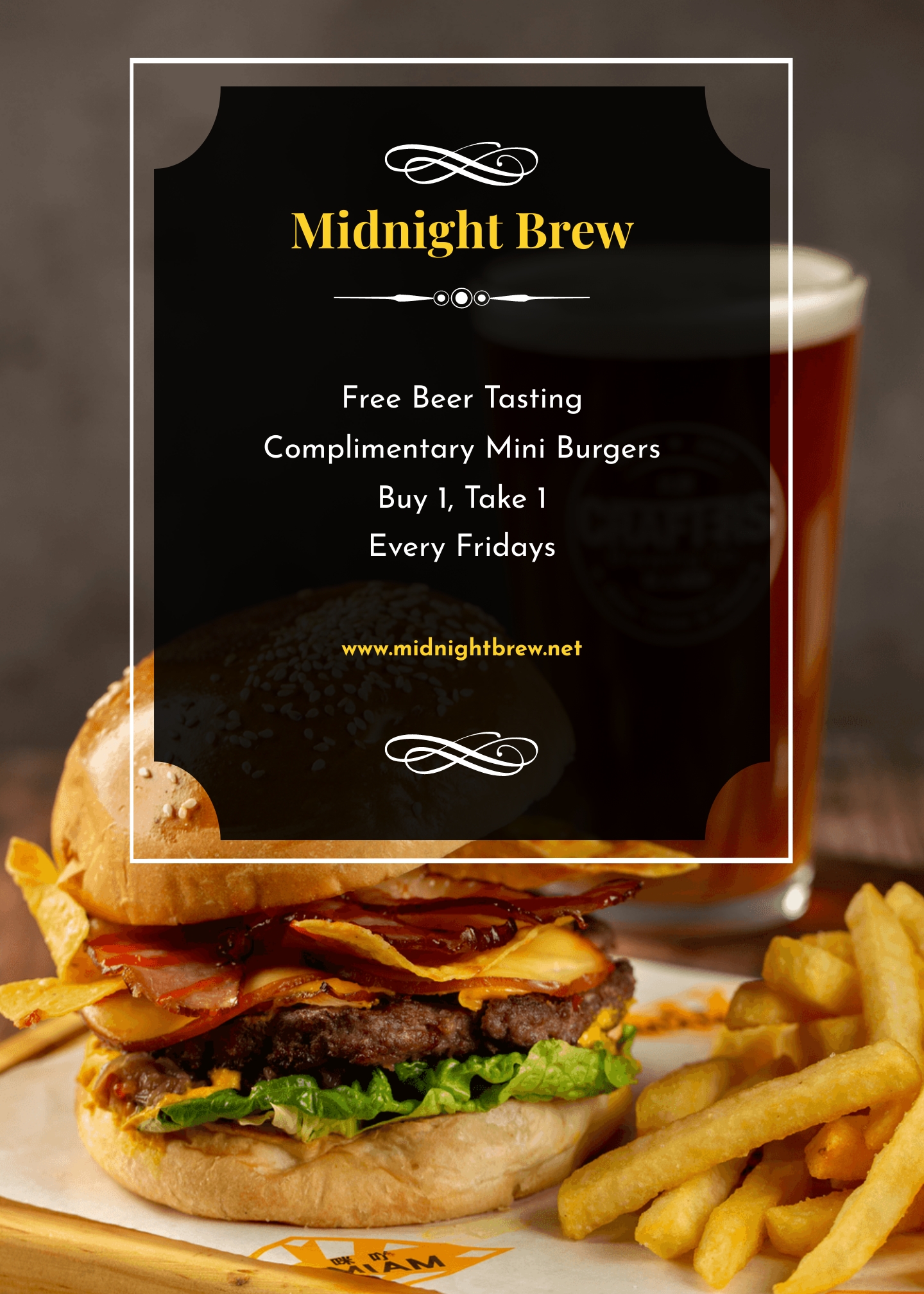 Brewery Table Tent Template Illustrator Word Apple Pages PSD 