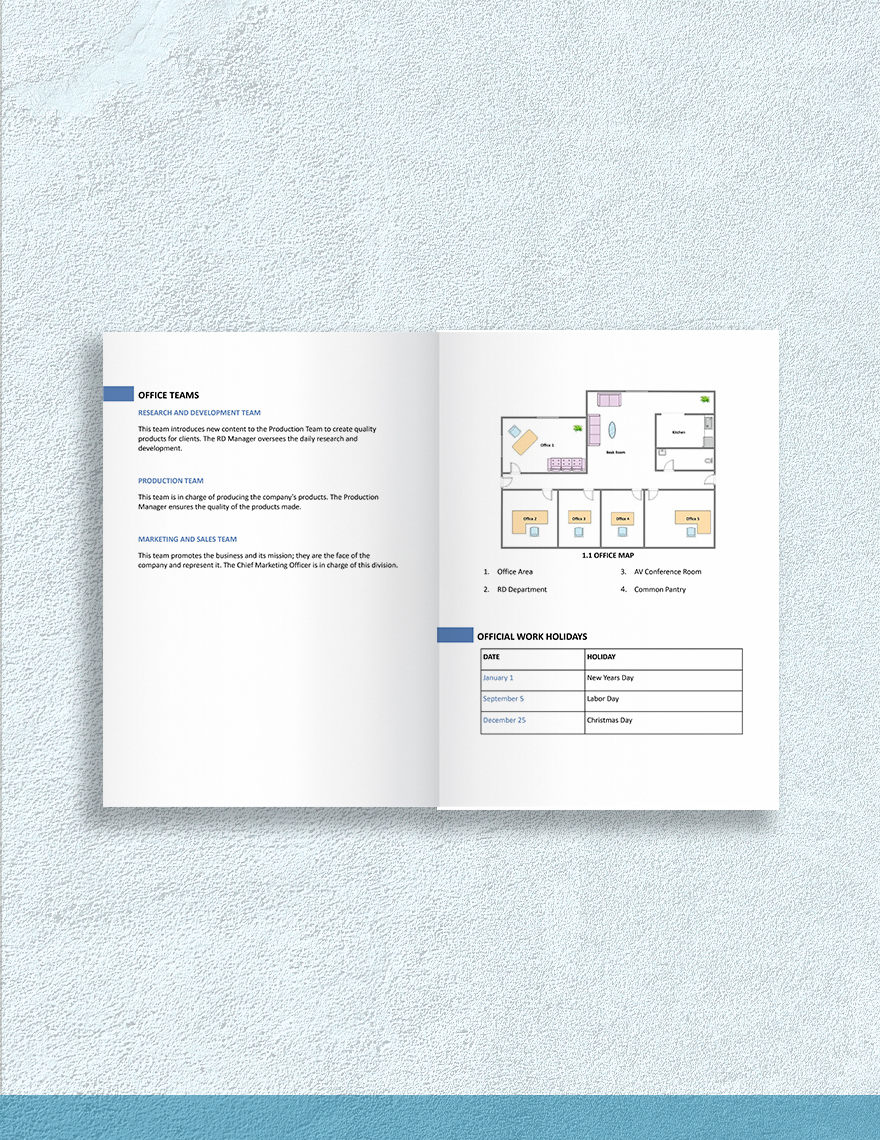 Office Handbook Template - Word, Google Docs | Template.net