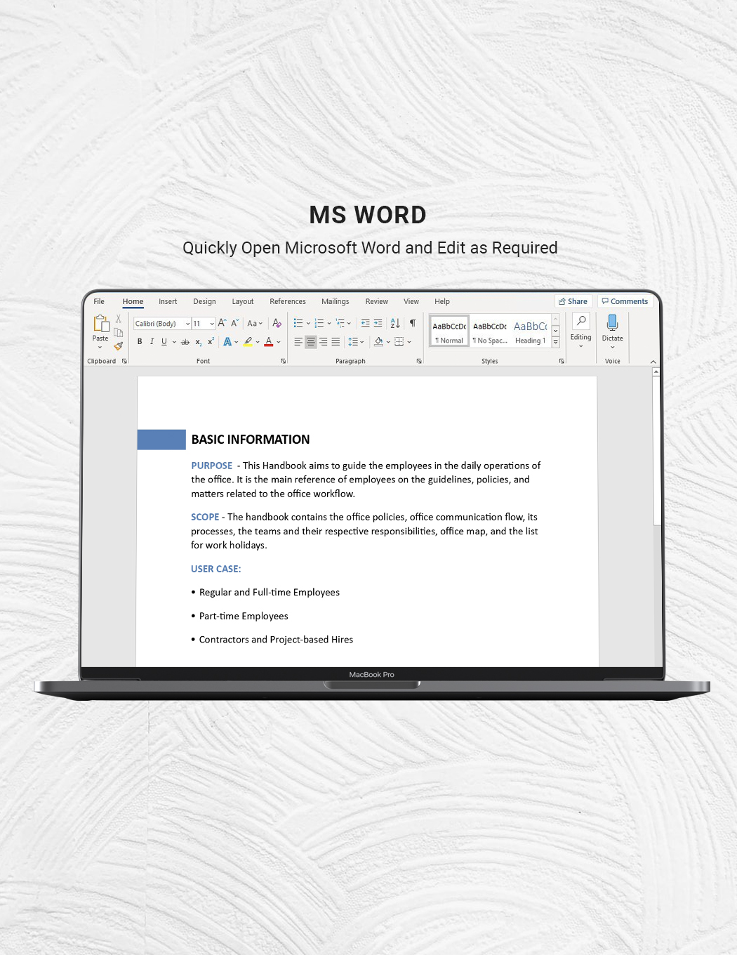 Office Handbook Template - Google Docs, Word | Template.net