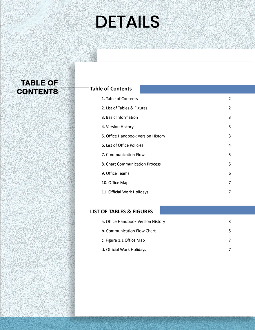 Office Handbook Template - Word, Google Docs | Template.net