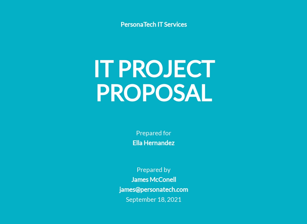 IT Project Proposal Template